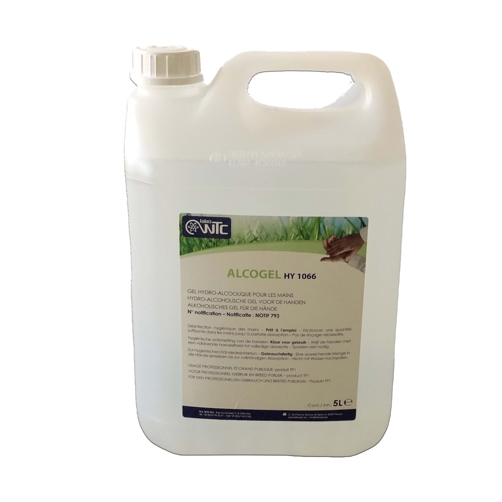 Alcogel en 5L - Transparent Notif 793 | Materne Dormal